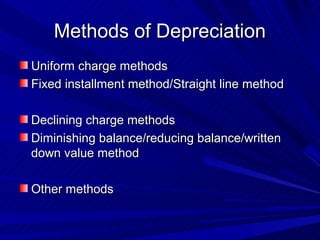 Depreciation | PPT