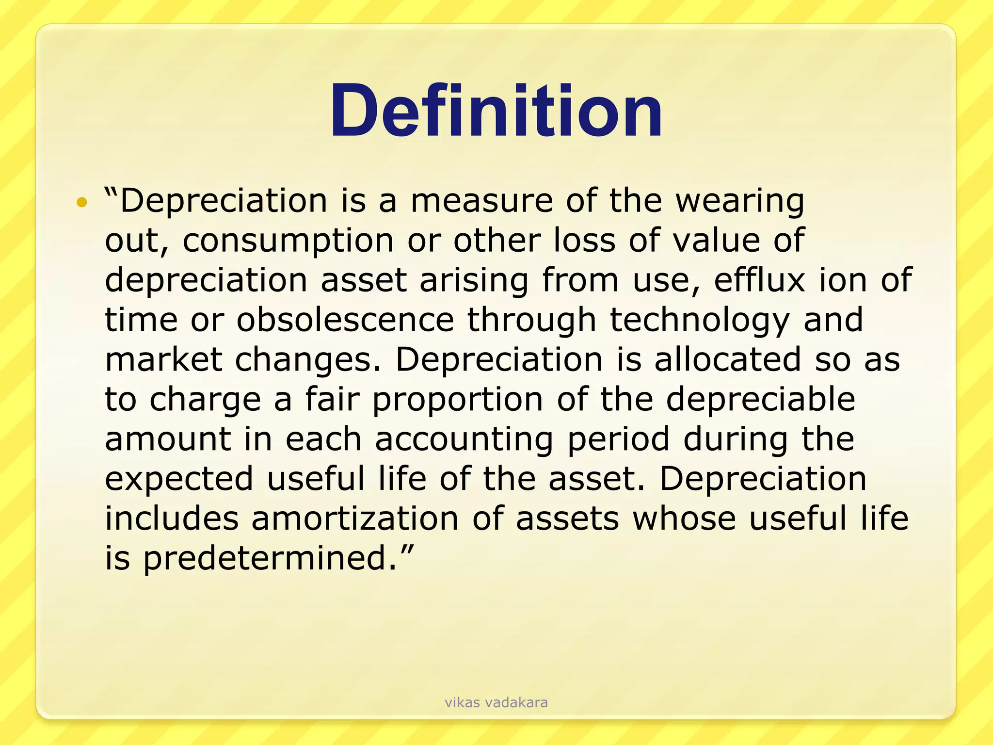 Depreciation | PPTX