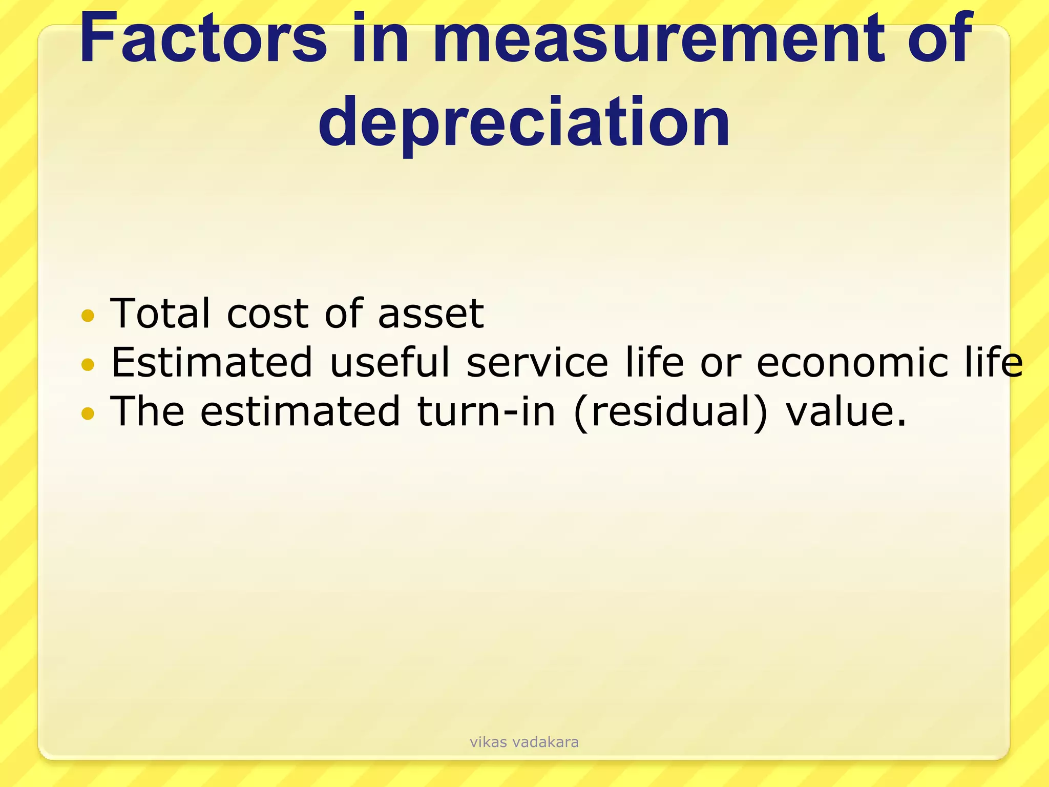 Depreciation | PPTX