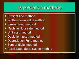 Depreciation | PPT