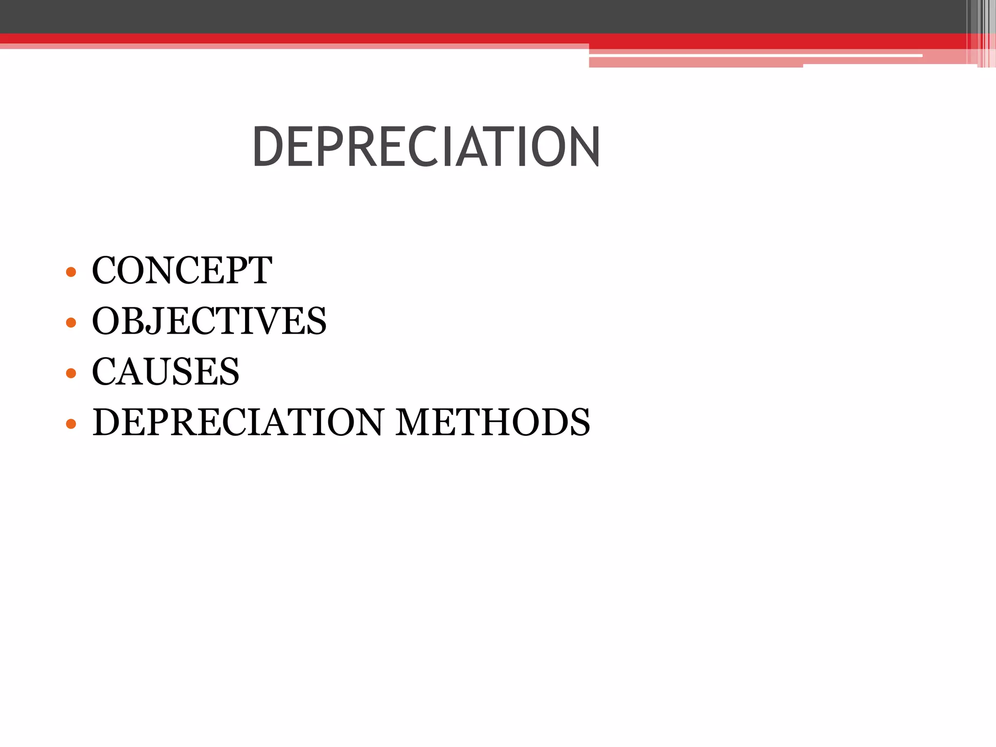 Depreciation | PPTX