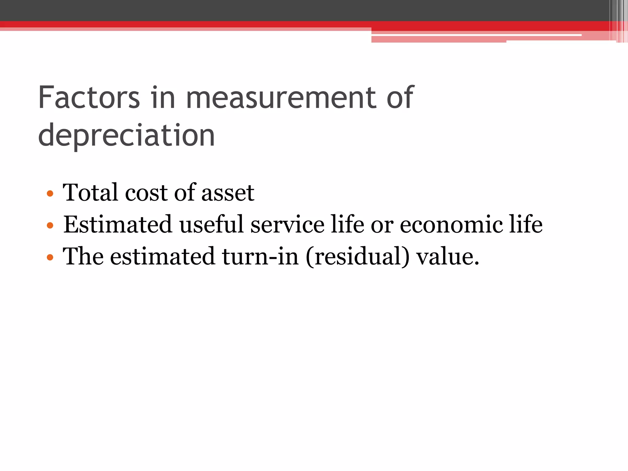Depreciation | PPT