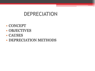 Depreciation | PPT