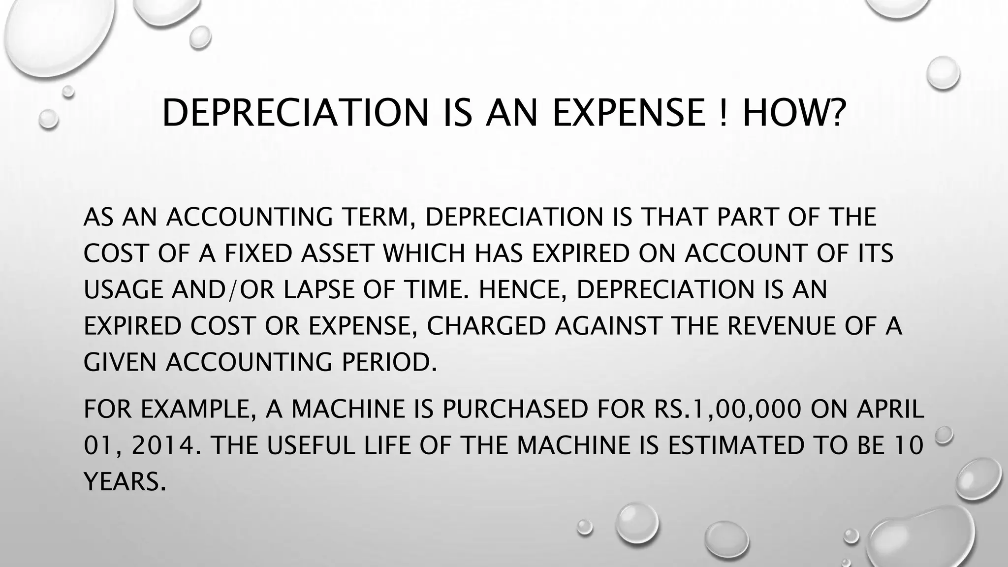Depreciation | PPT