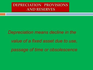 Depreciation | PPTX