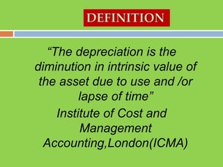 Depreciation | PPTX