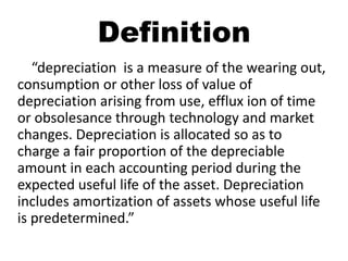 Depreciation | PPTX