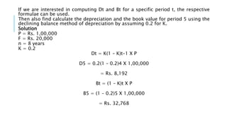 Depreciation and its types | PPTX