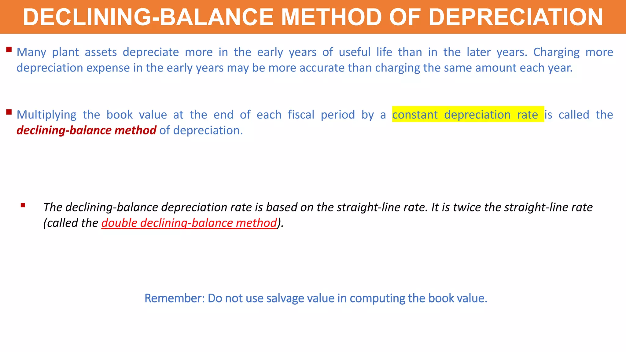 Depreciation And Its Methods Pptx