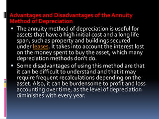 Depreciation and its types | PPTX