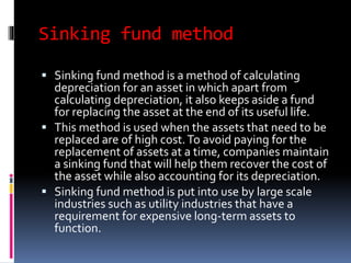 Depreciation and its types | PPTX