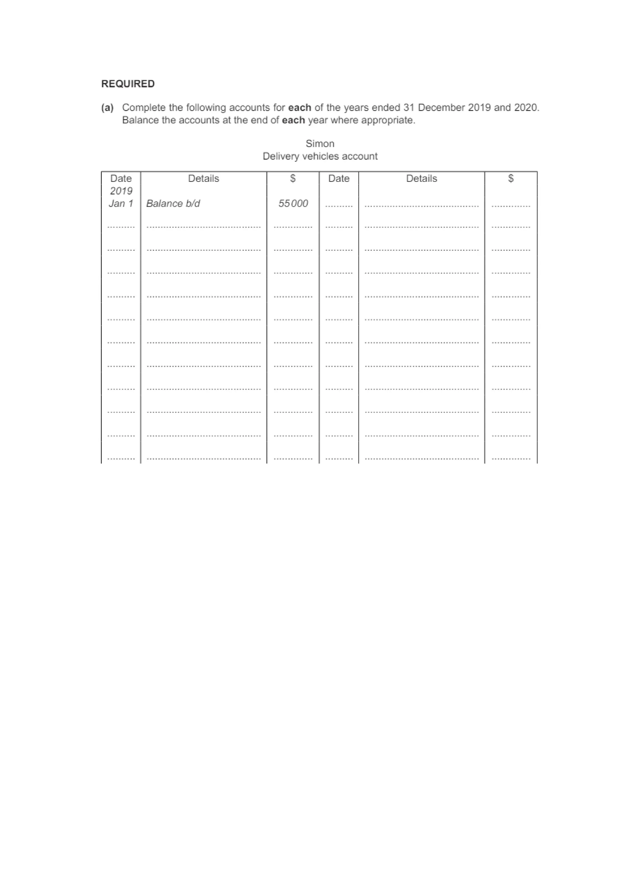 Depreciation Igcse Accounting Practice Questions Pdf Business
