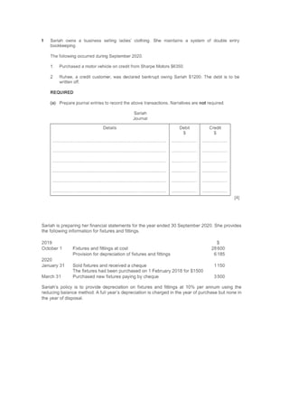 DEPRECIATION IGCSE ACCOUNTING PRACTICE QUESTIONS .pdf