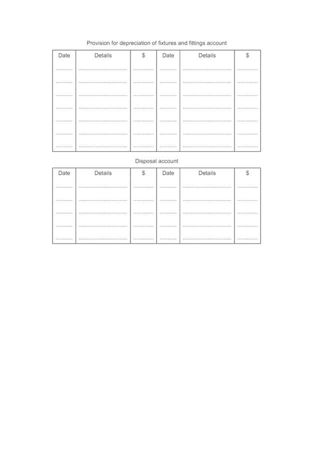 Depreciation Igcse Accounting Practice Questions Pdf Business