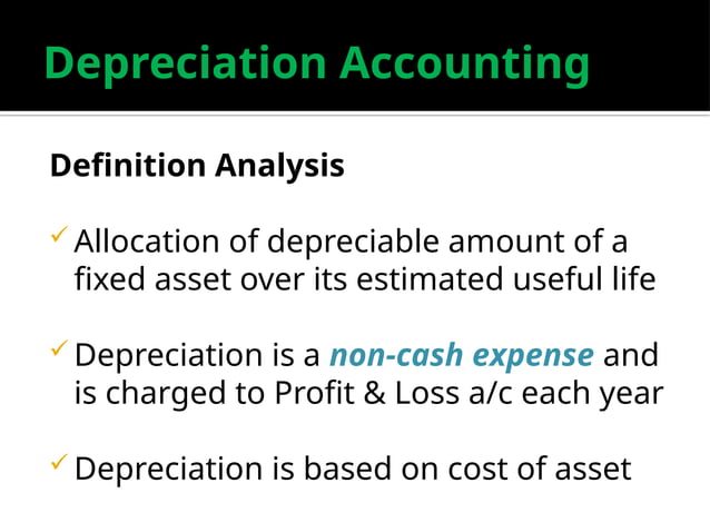 Module 1.5 Depreciation Accounting and AS | PPT