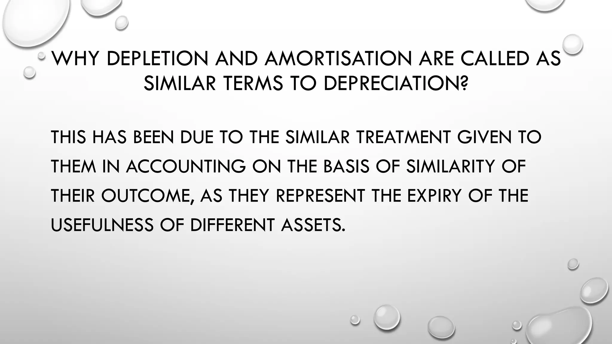Depreciation and other similar terms | PPT