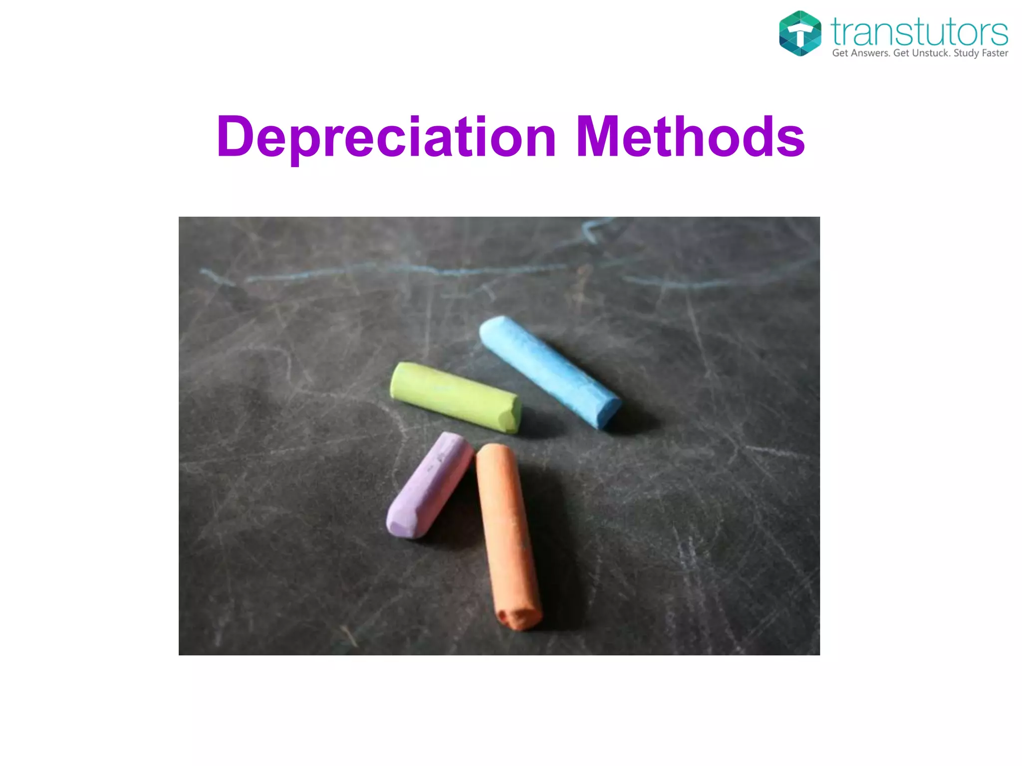 Depreciation Methods | Accounting | PPTX