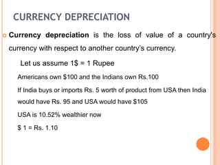 Depreciation of rupee | PPTX