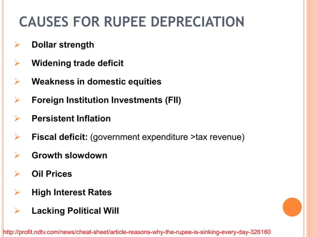 Depreciation of rupee | PPT