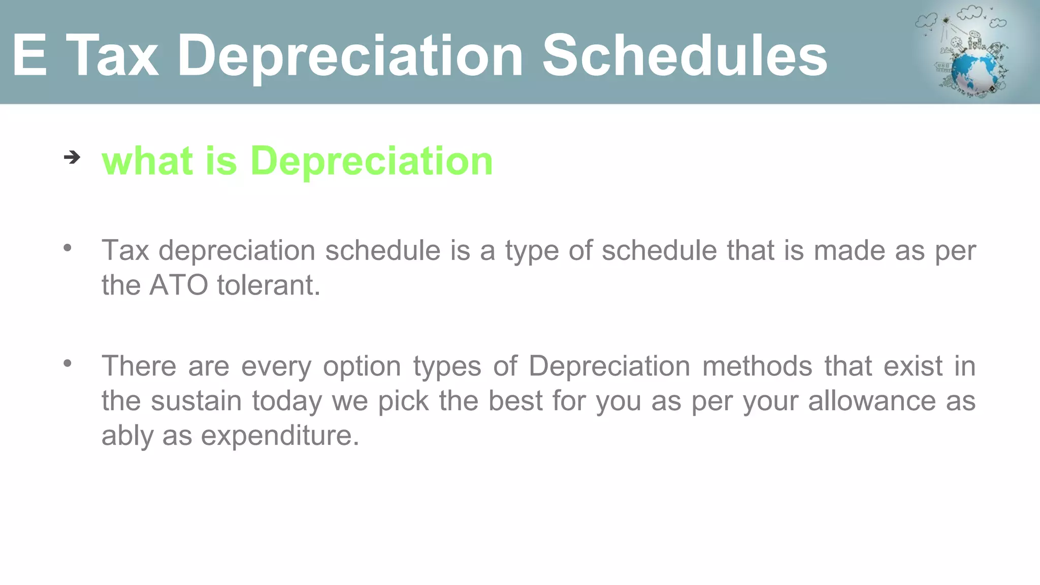 Depreciation schedule template | PPT | Personal Taxes | Personal Finance