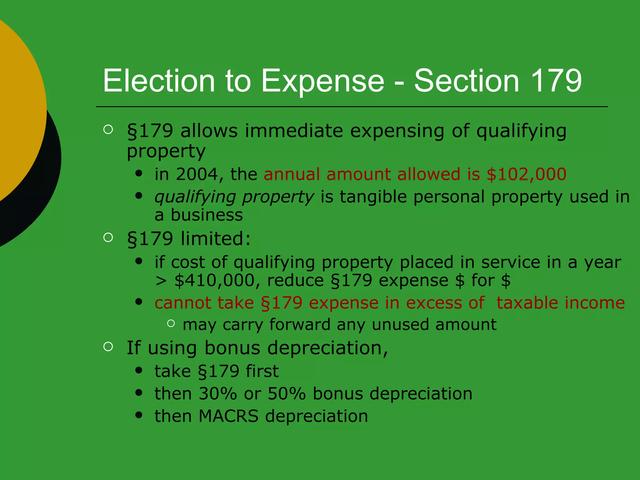 Depreciation Study Gudide | PPT