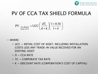 Depreciation Tax Shield | Finance | PPT