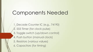 Presentation on Up and Down Decade counter | PPTX