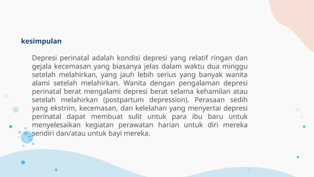 DEPRESI-DAN-KECEMASAN-PERINATAL.pptkkkkkk | PPT