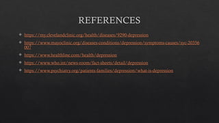 DEPRESSION: INTRODUCTION, DEFINITION,TYPES ETIOLOGY, PATHOPHYSIOLOGY ...