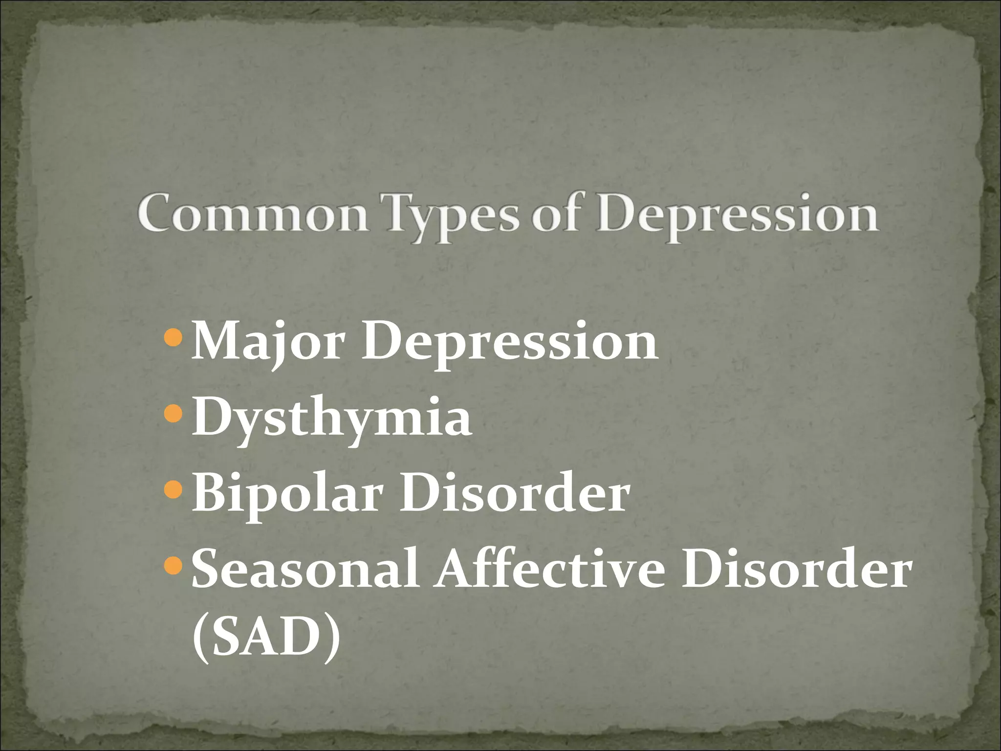 Depression | PPT