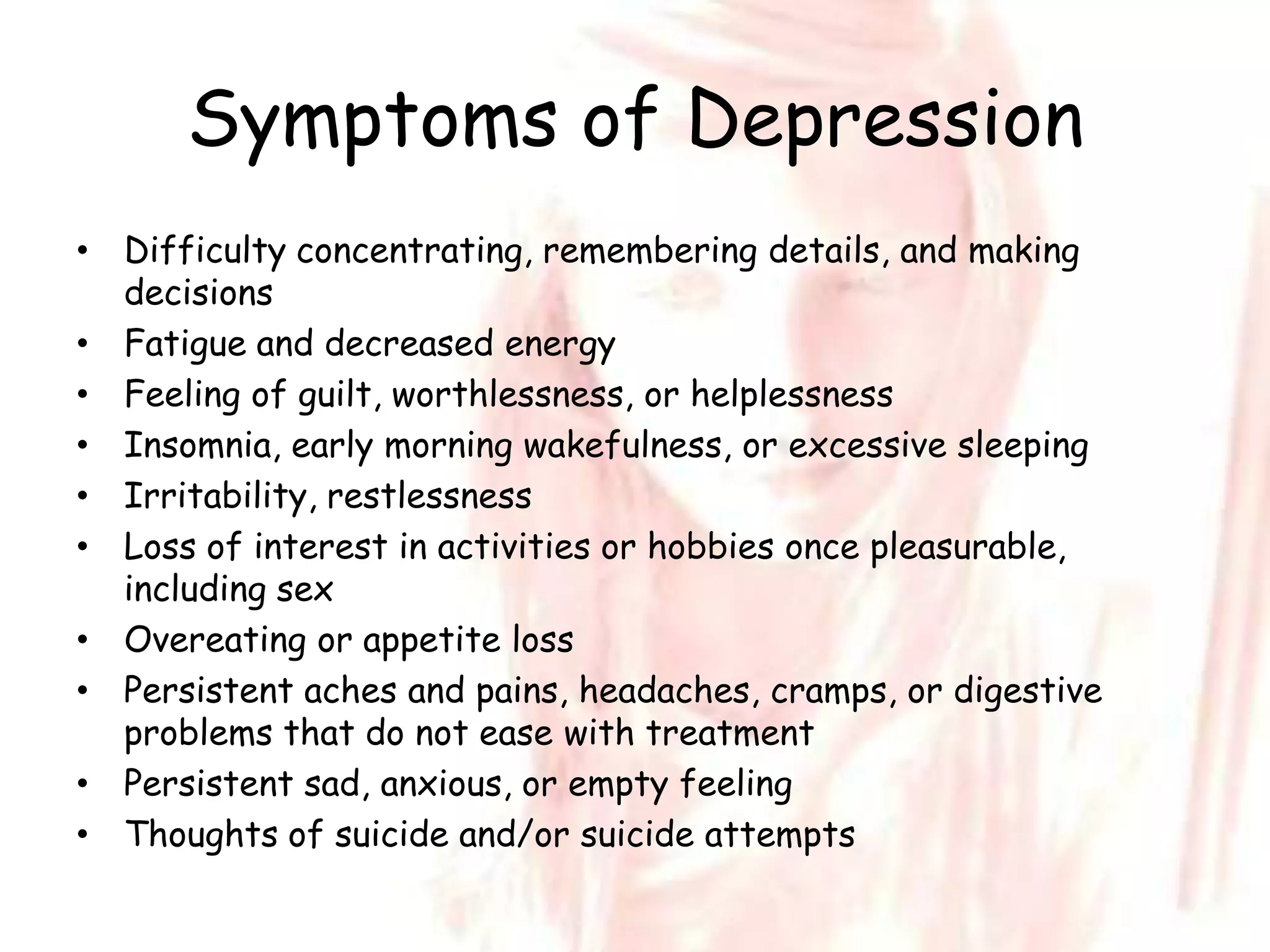 Depression | PPTX