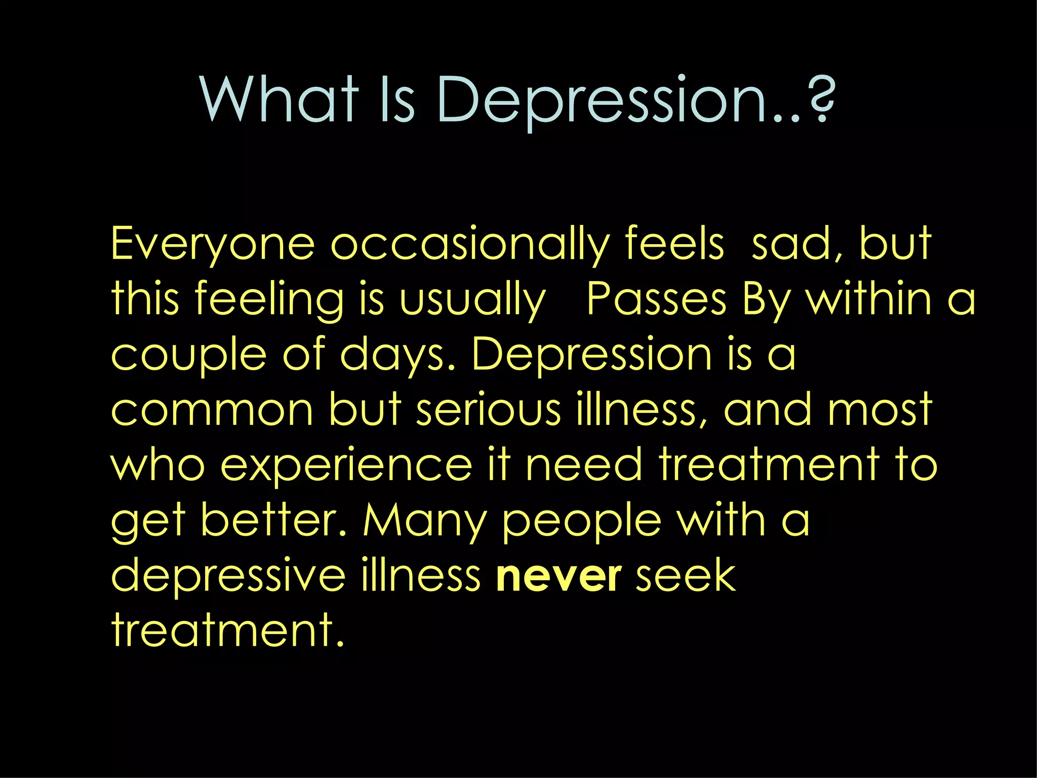 DepressionSlideShow | PPT