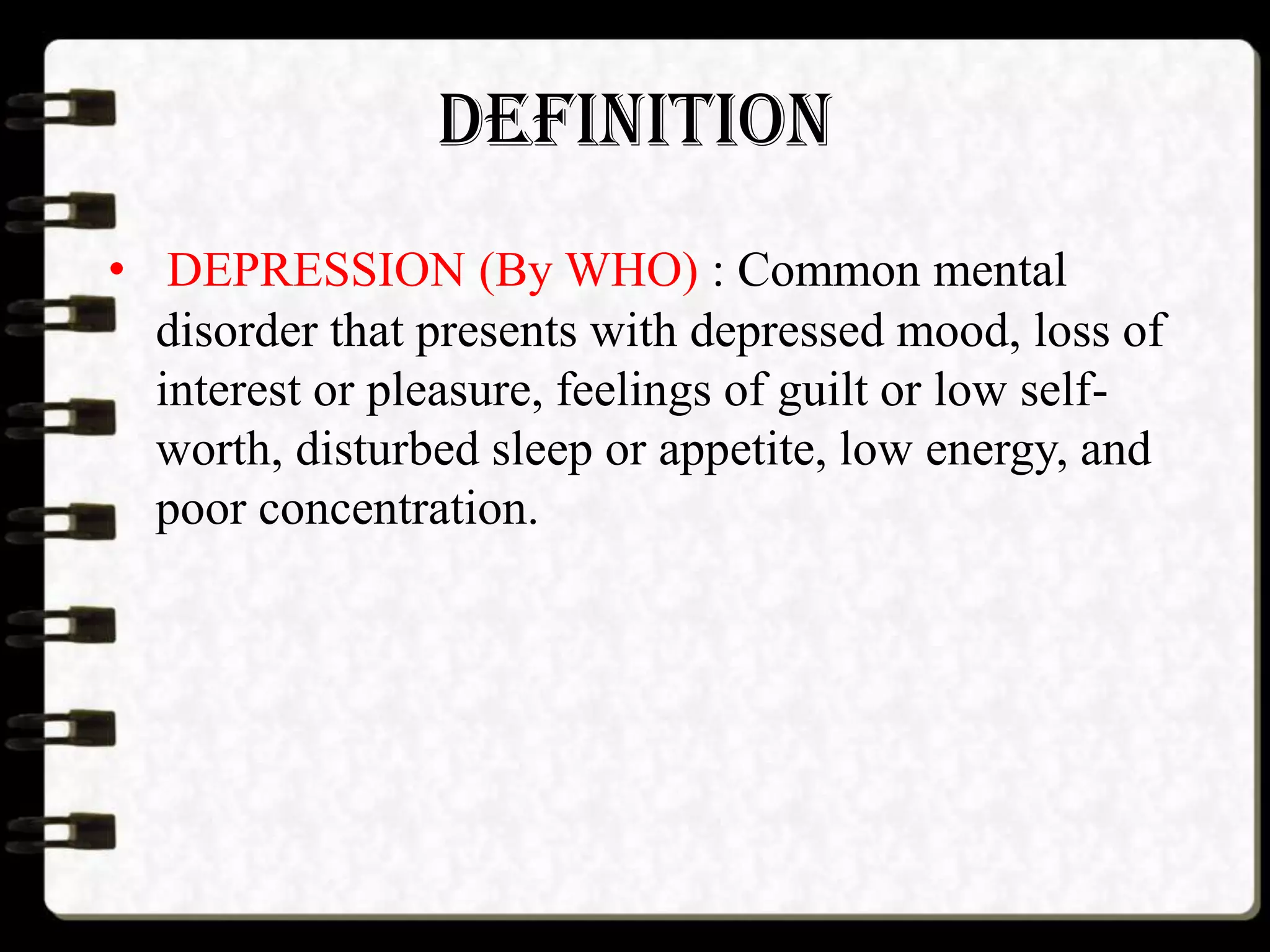 Depression | PPTX