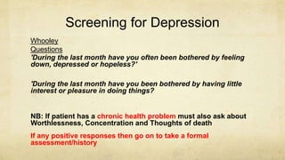 Depression in Primary Care | PPTX