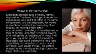 Different Names Of Depression