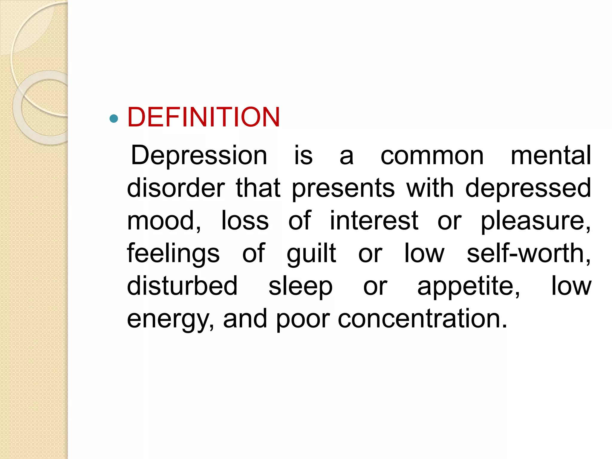 Depression | PPT
