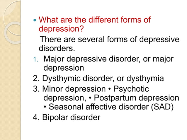 Depression | PPT