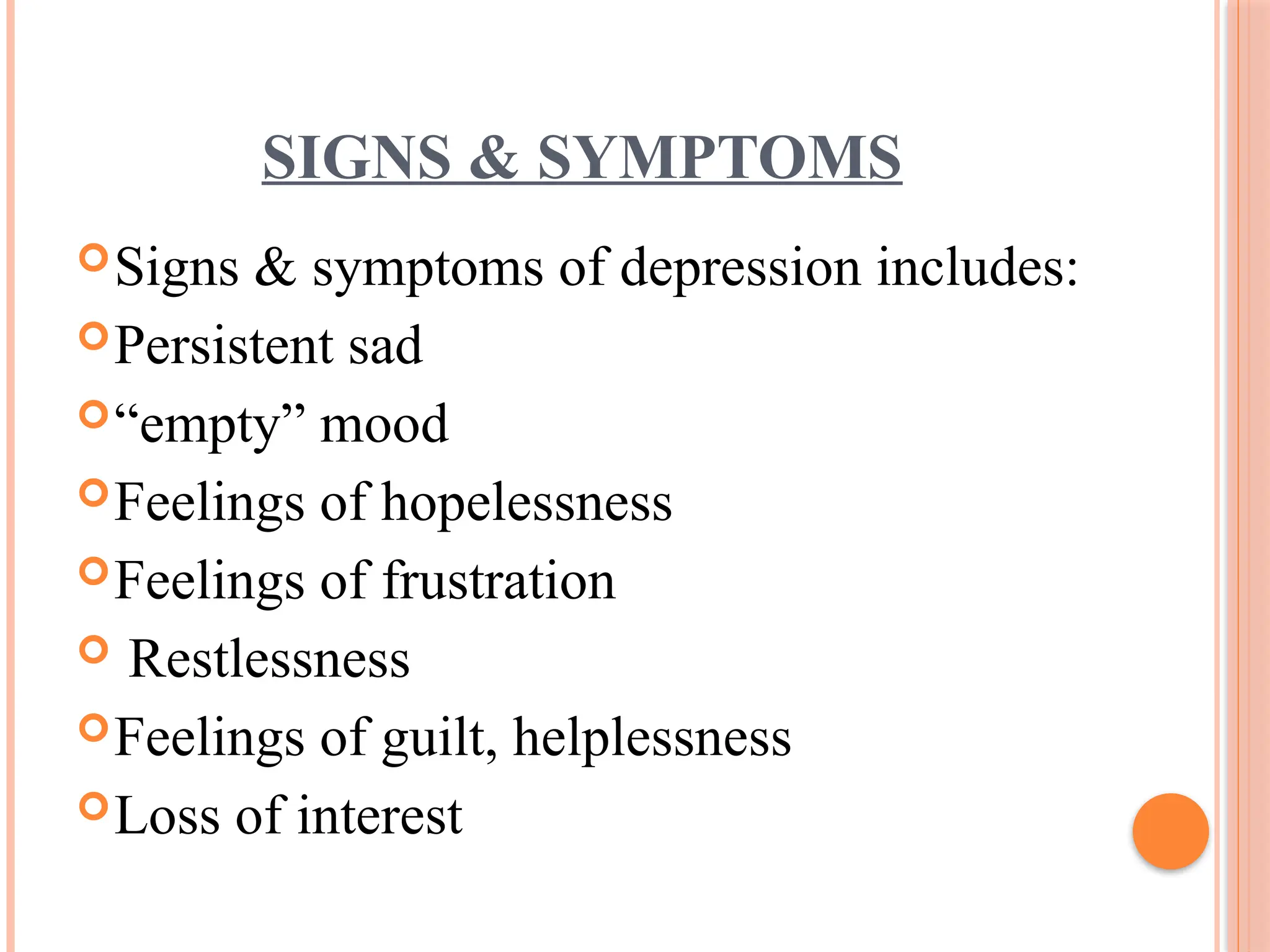 Understanding Depression Cause, Symptoms | PPTX