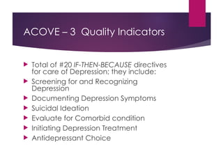 Depression in elderly is common and considered one of the geriatric ...