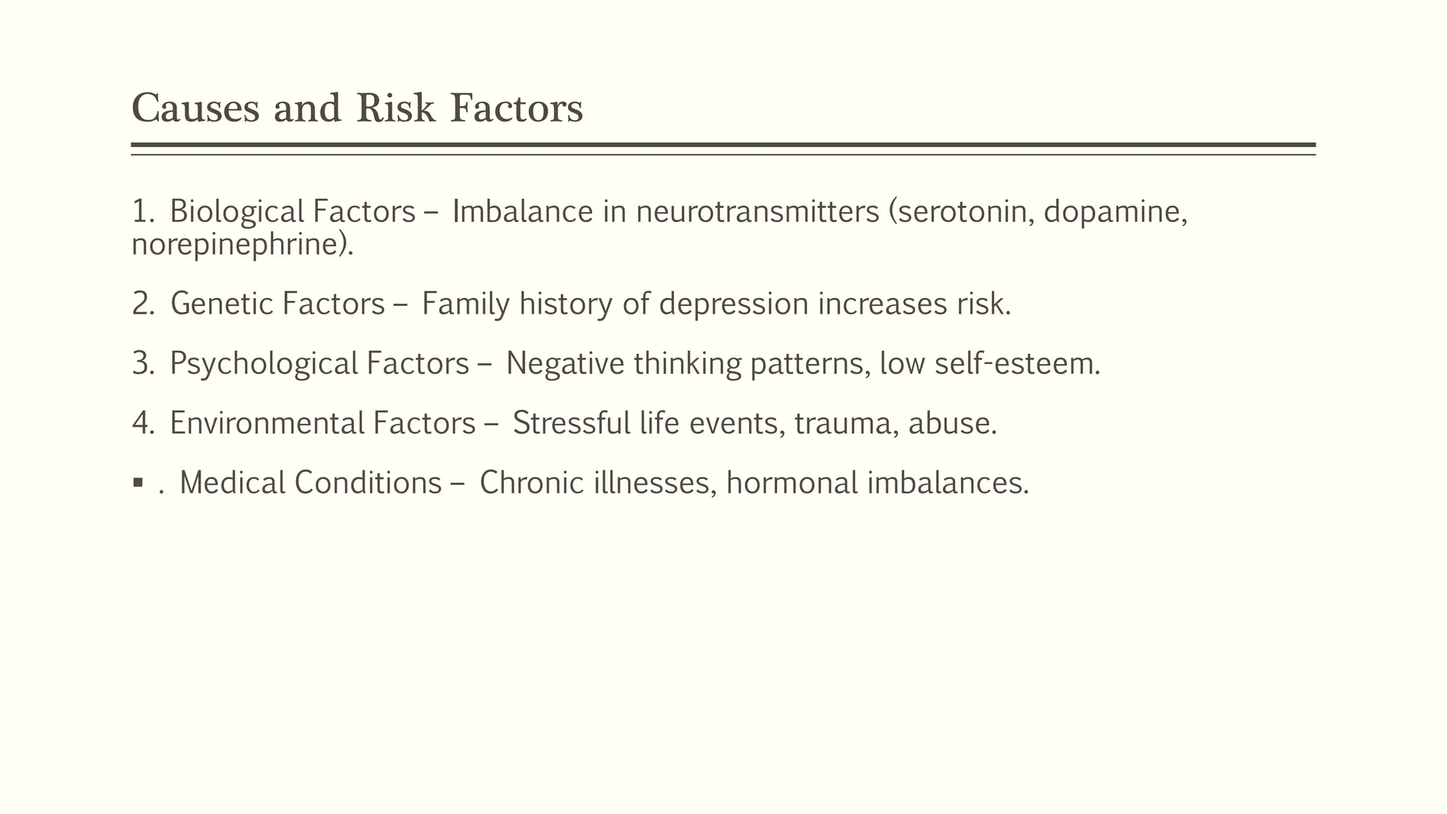 DEPRESSION & MANIA, definition, types, symptoms and treatment | PPT