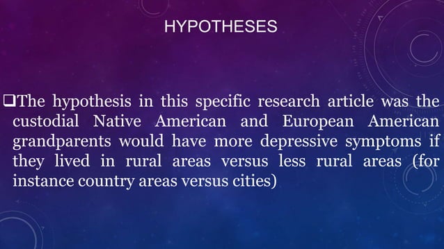Depression among rural native american and european american | PPT