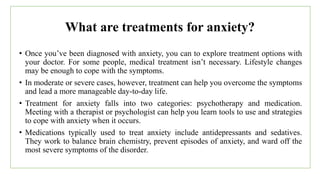 Depression and anxiety | PPTX