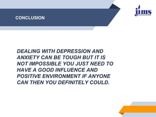 Depression and anxiety in teenagers | PPTX