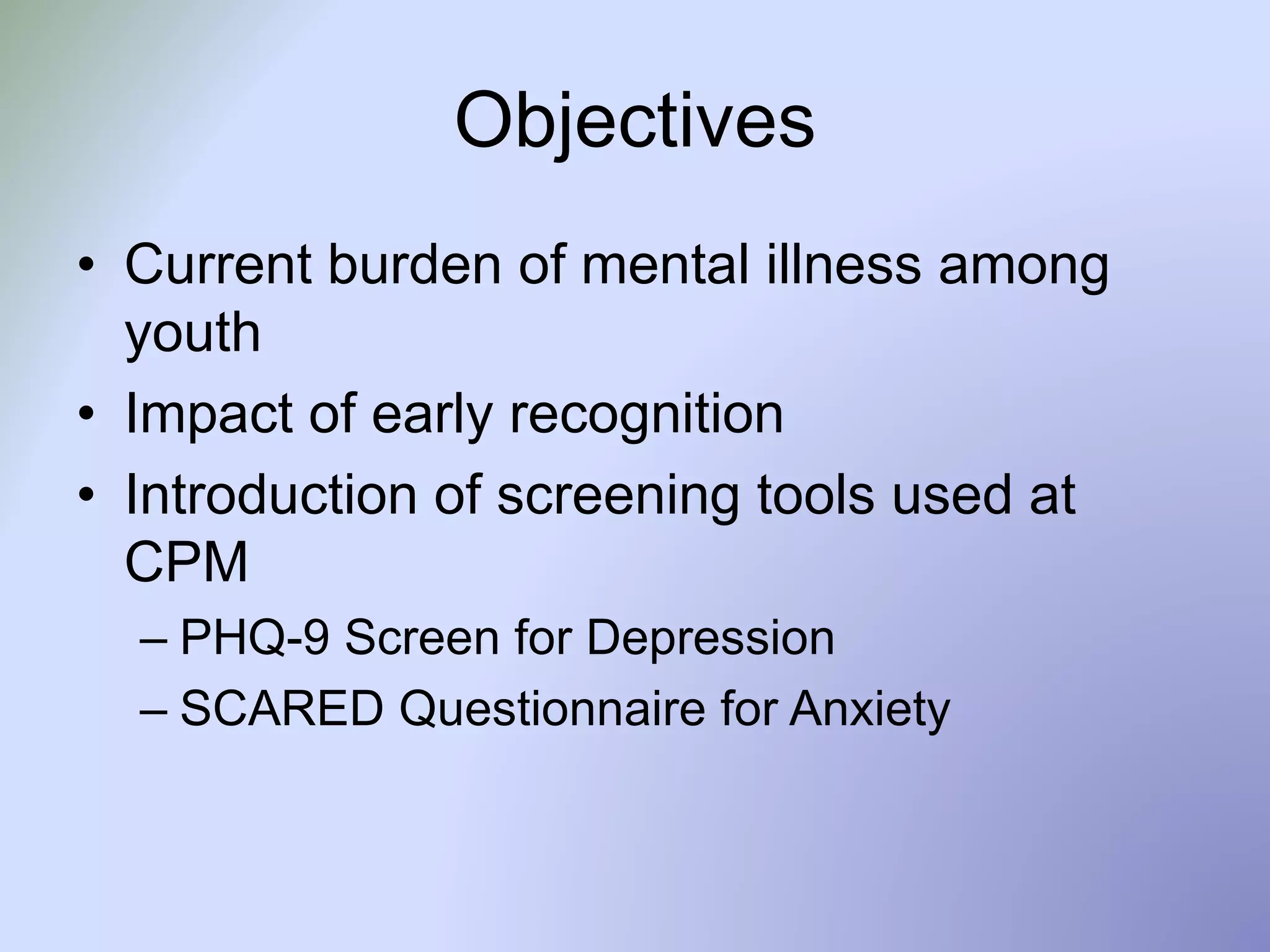 Depression and anxiety screening ucaya | PPTX