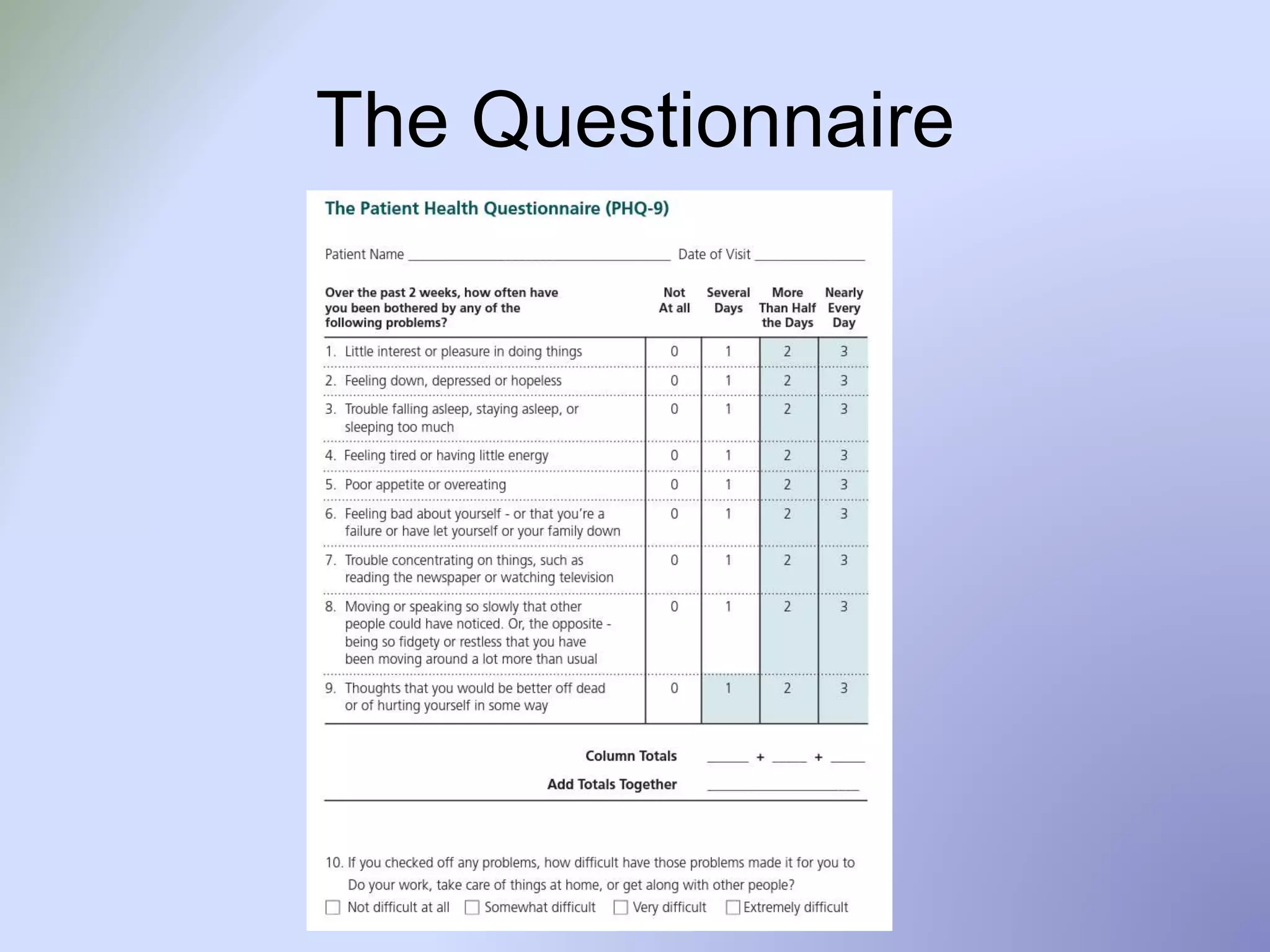 Depression and anxiety screening ucaya | PPTX