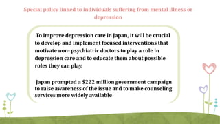 Depression and health system in Japan | PPTX