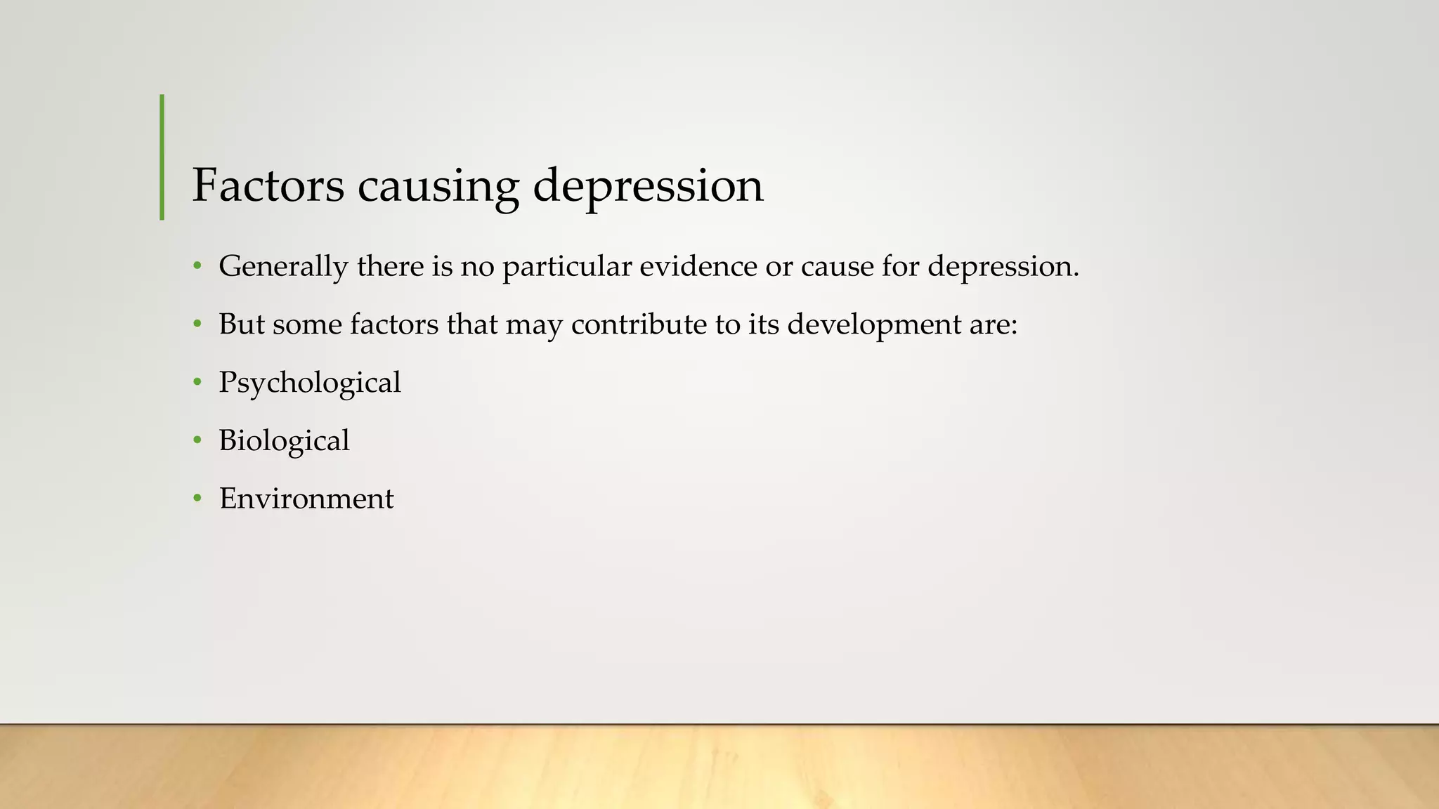 Depression and mania | PPTX