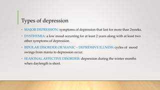 Depression and mania | PPTX
