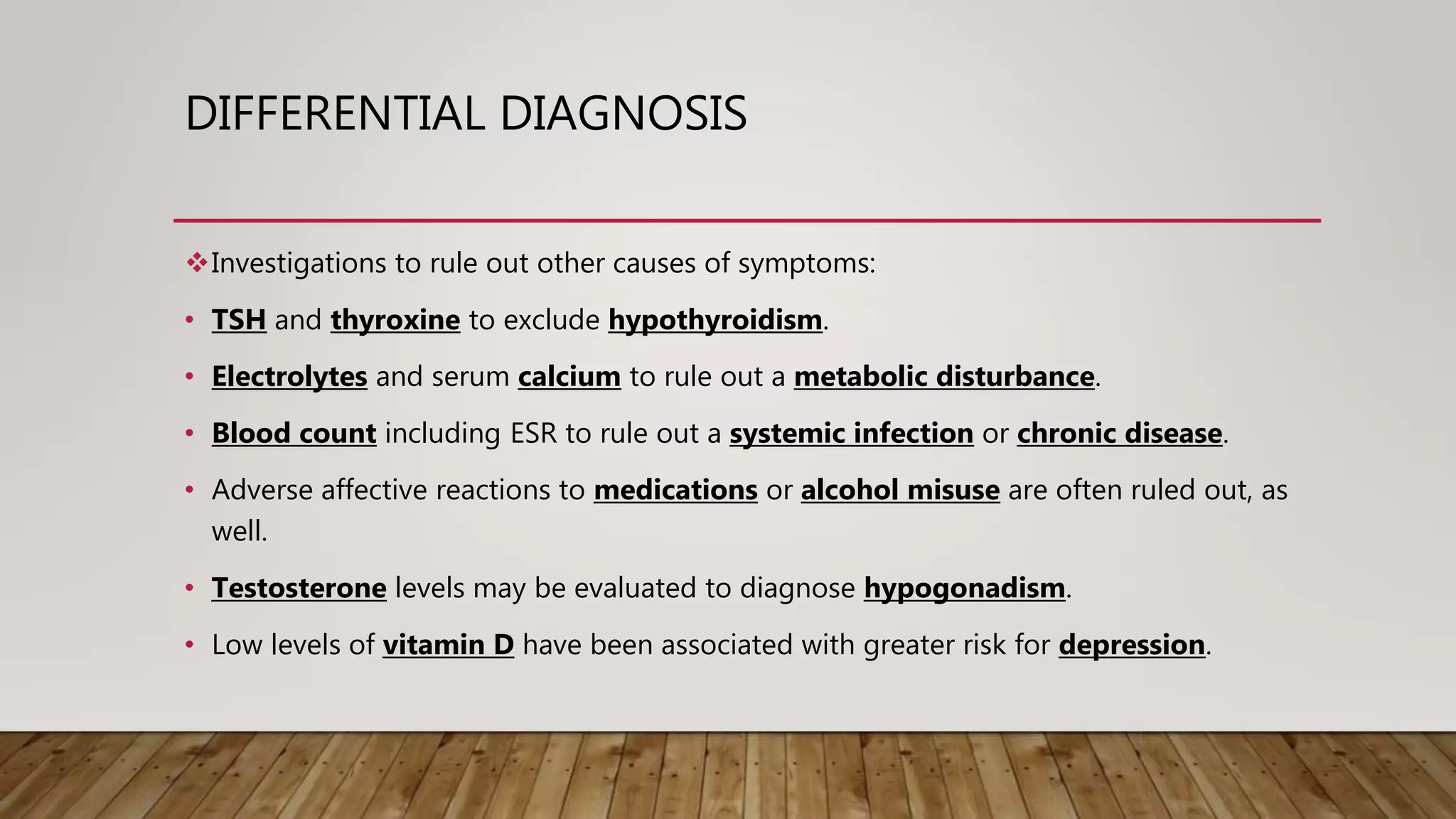Depression assessment | PPTX
