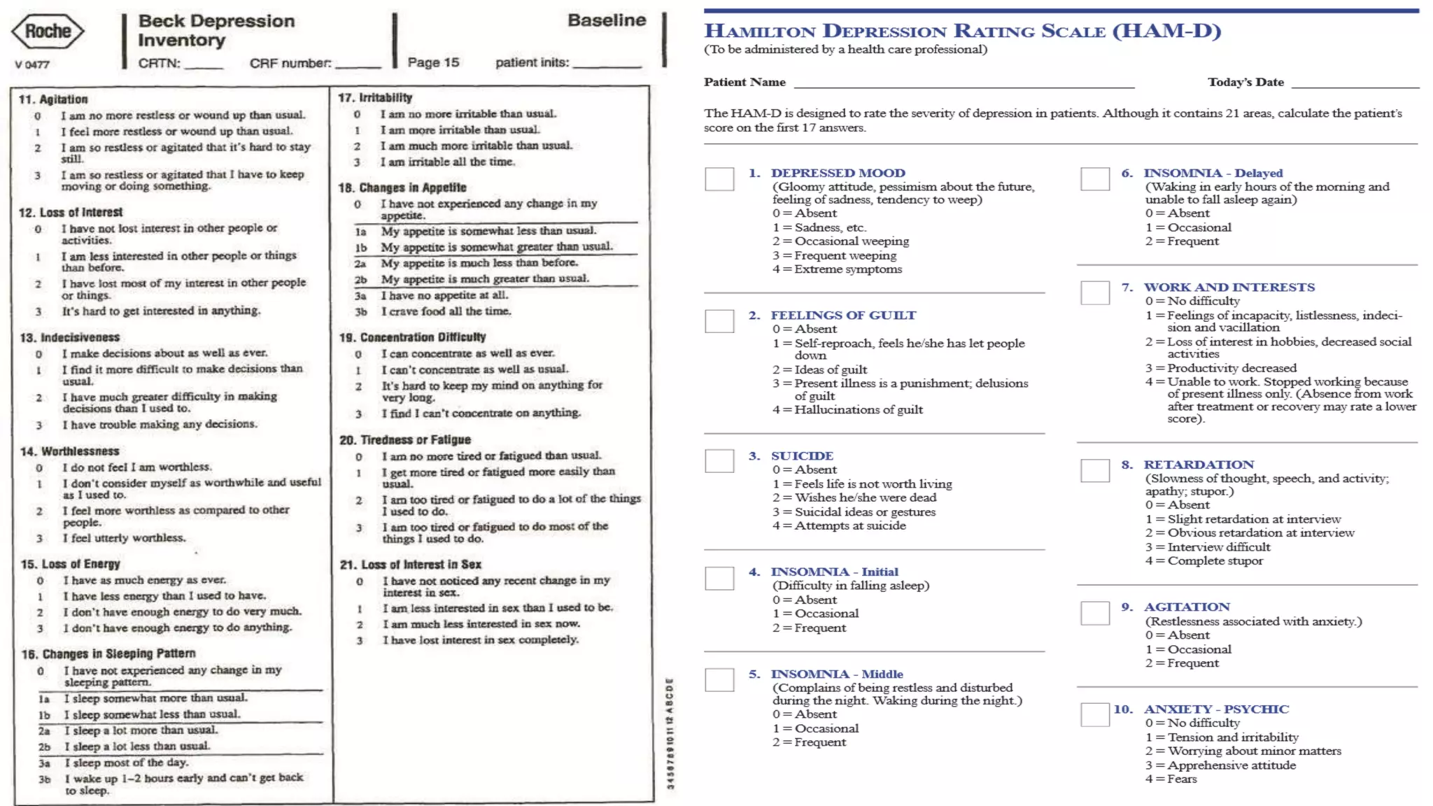 Depression assessment | PPTX